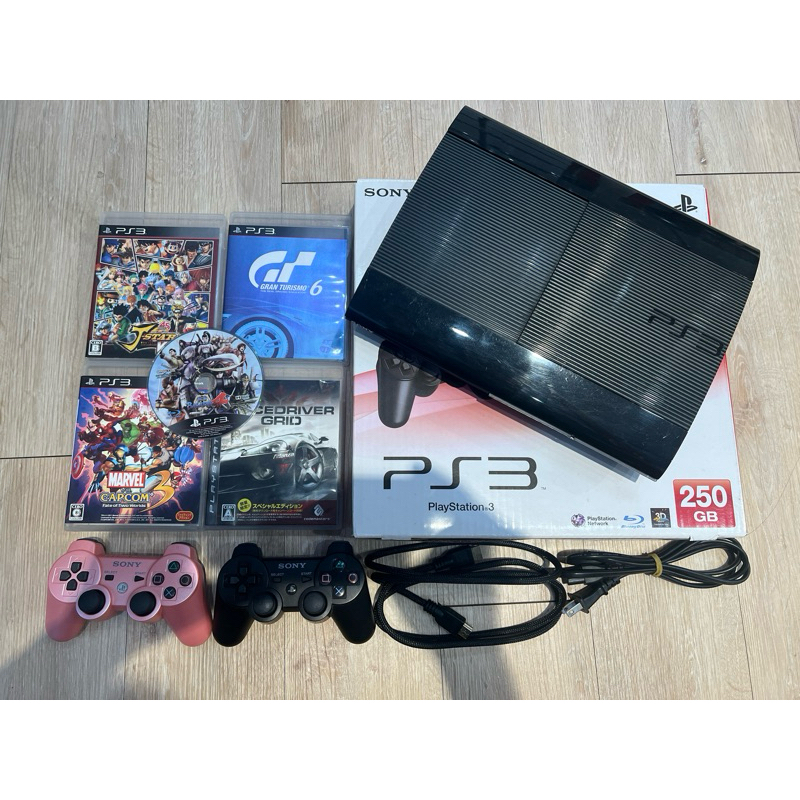 【二手】PS3 250G主機 搭五片遊戲兩手把 | 蝦皮購物