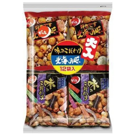日本~~北海天六大人綜合米果什錦豆12包入252g(4901930112220) | 蝦皮購物