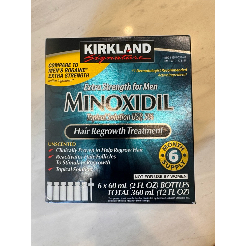 （Kirkland 科克蘭 Pregaine）5% 60ml/內附滴管 液體/液態 好市多Costo洗髮水 (全新未拆) | 蝦皮購物