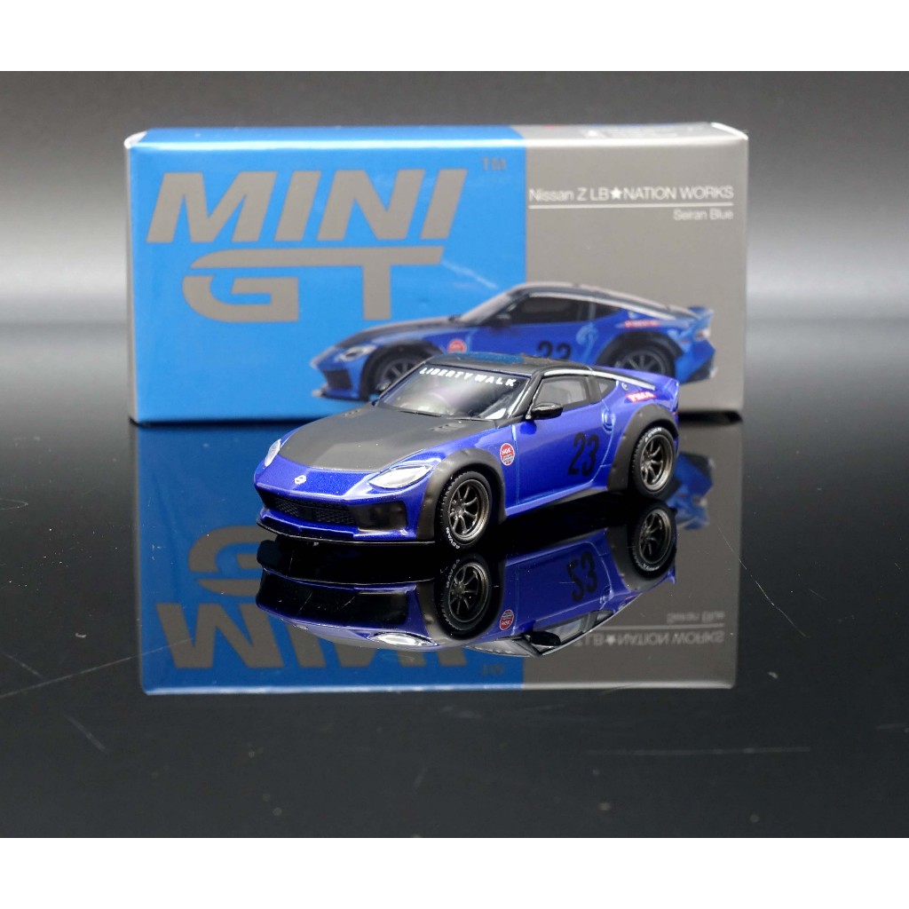 MASH 現貨特價 Mini GT 1/64 Nissan Z LB★NATION WORKS 藍 #732 | 蝦皮購物