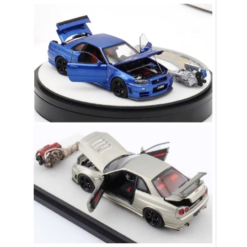 1:64 PGM 合金全開 RWB 法拉利 F40 250 GTO LBWK 藍寶堅尼 LP700 R34 1/64 | 蝦皮購物
