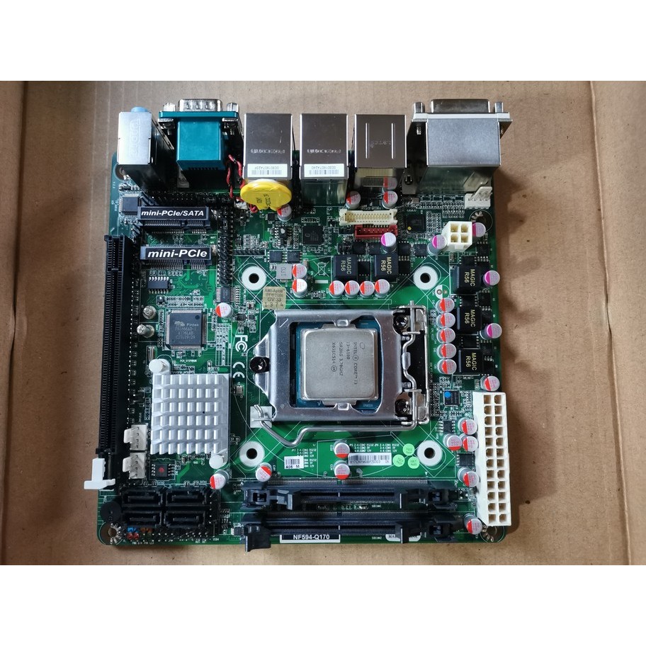 [ Mini-ITX ] 捷波 NF594-Q170 ITX 主機板 DDR4 SATA mSATA mPCIe 迷你 | 蝦皮購物