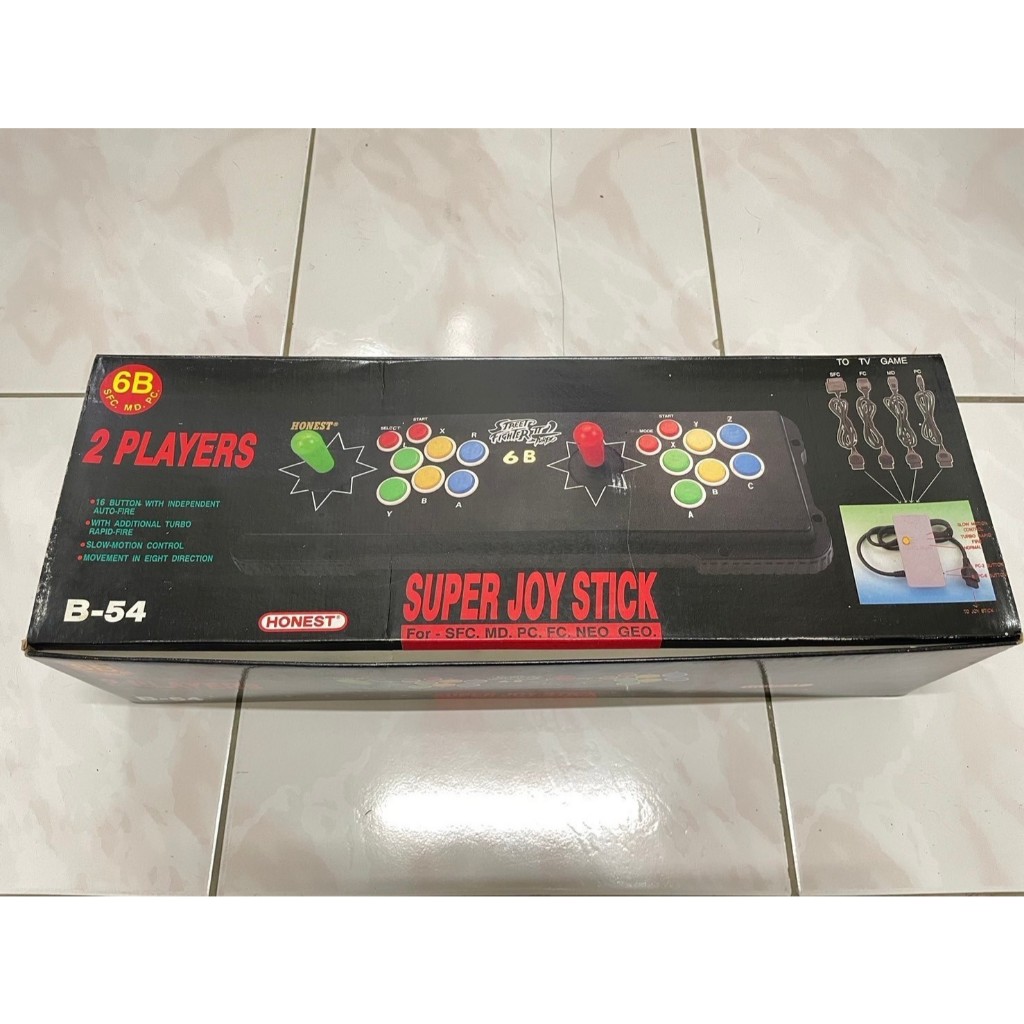 ．私人好貨．二手．早期．限宅配 盒裝【快打旋風 II 專用 SFC FC MD PC NEO GEO 雙人街機搖桿】中古 | 蝦皮購物