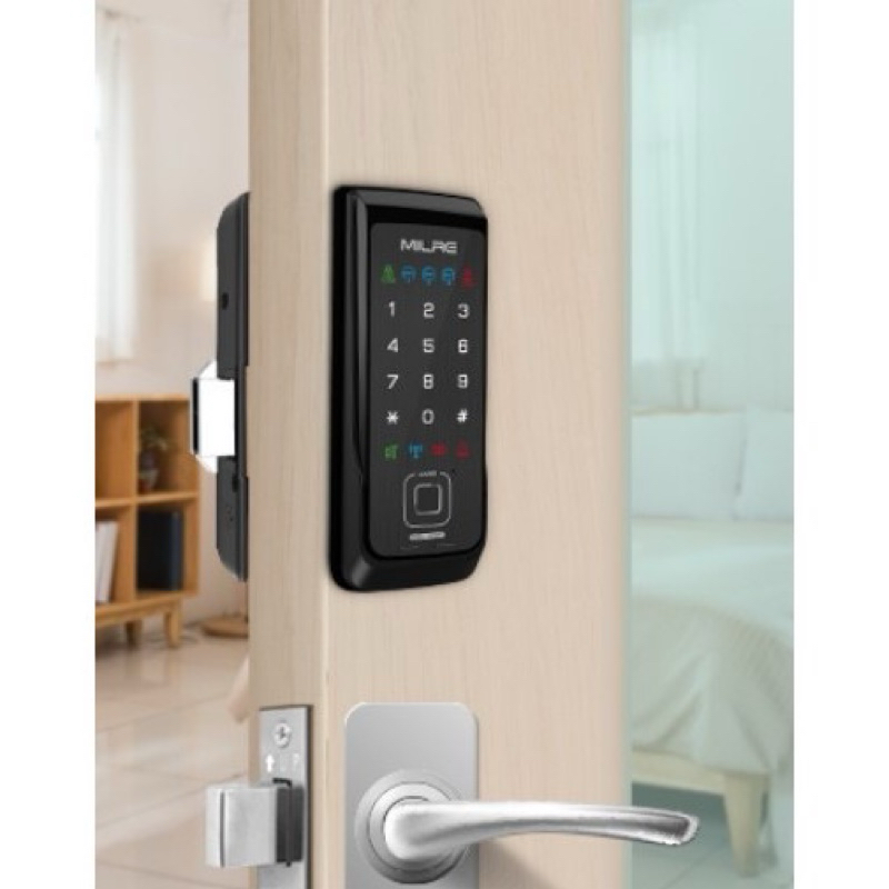 Milre 美樂 MDL-400F 橫拉門 防水電子鎖 三合一 (指紋+卡片+密碼) ★全台到府安裝★**保固三年** | 蝦皮購物