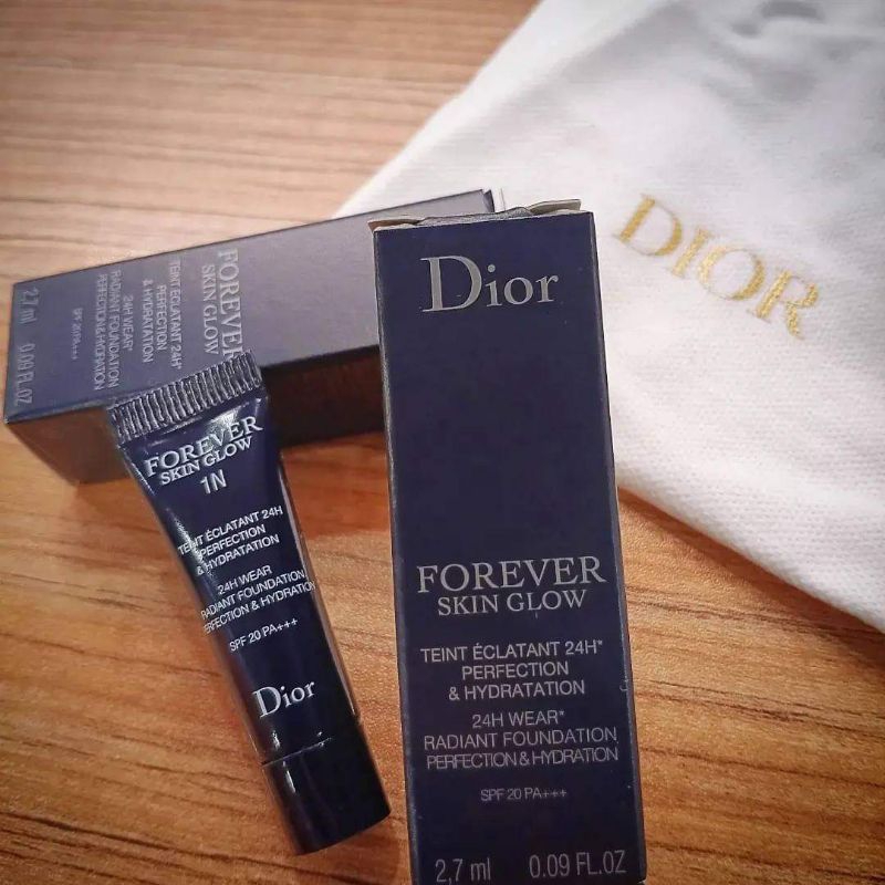 全新 正品 Dior迪奧超完美持久柔光粉底液 #1N 2.7ml 旅行小樣 效期2026/10 (防塵袋另售) | 蝦皮購物
