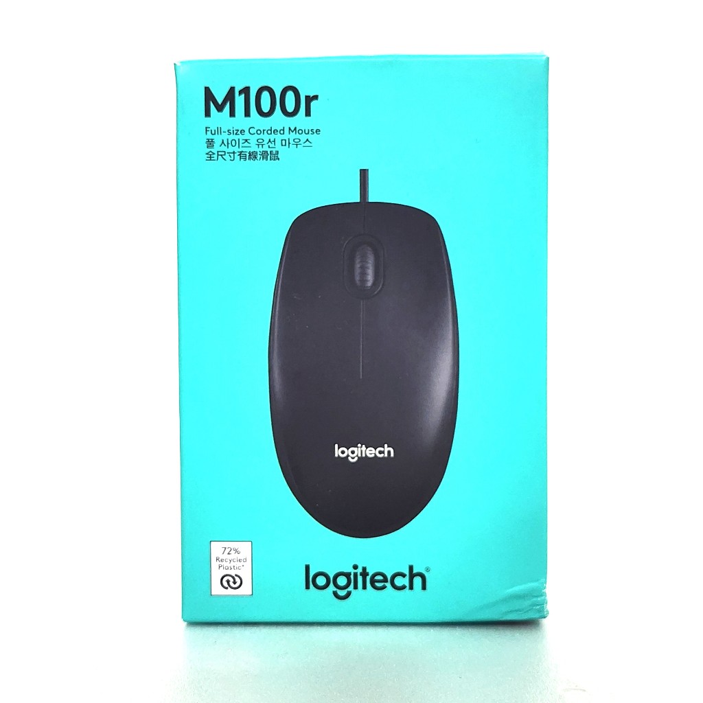 Logitech羅技 M100r 有線光學滑鼠 | 光學滑鼠 1000 dpi | 雙手適用 | 羅技 M-U0026 | 蝦皮購物