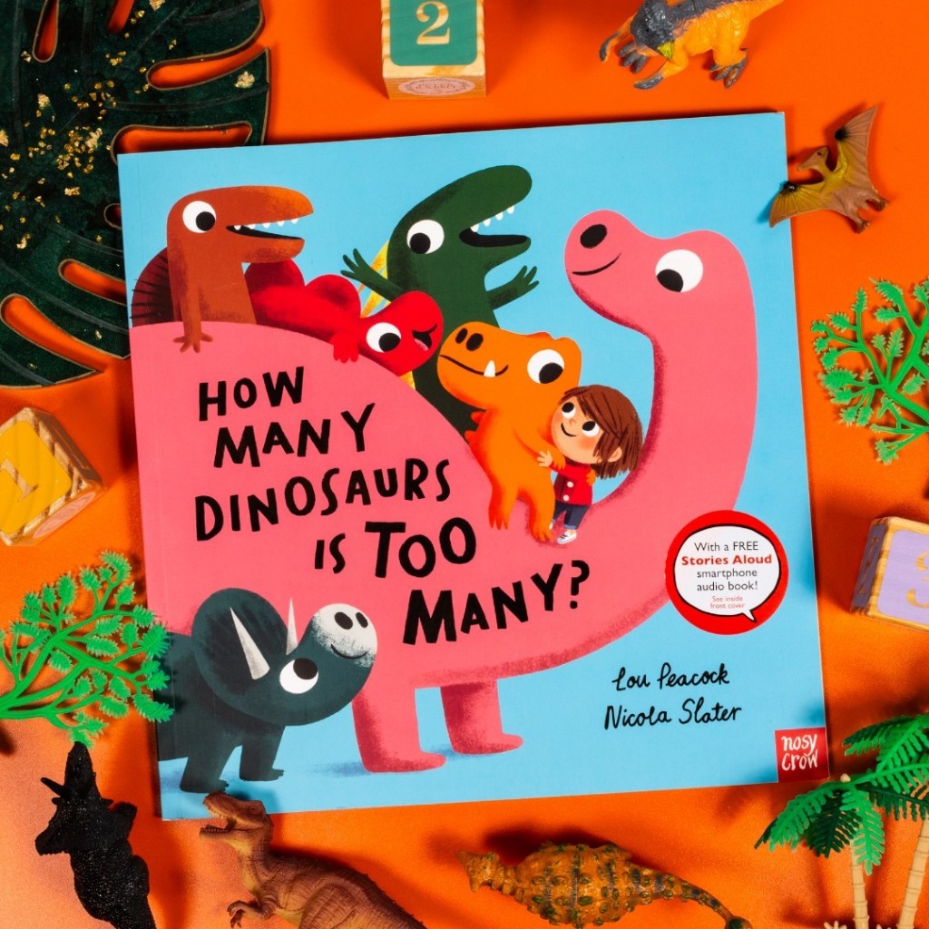 現貨Nosy Crow英文繪本How Many Dinosaurs is Too Many 附音檔QR code🍀缺書店 | 蝦皮購物