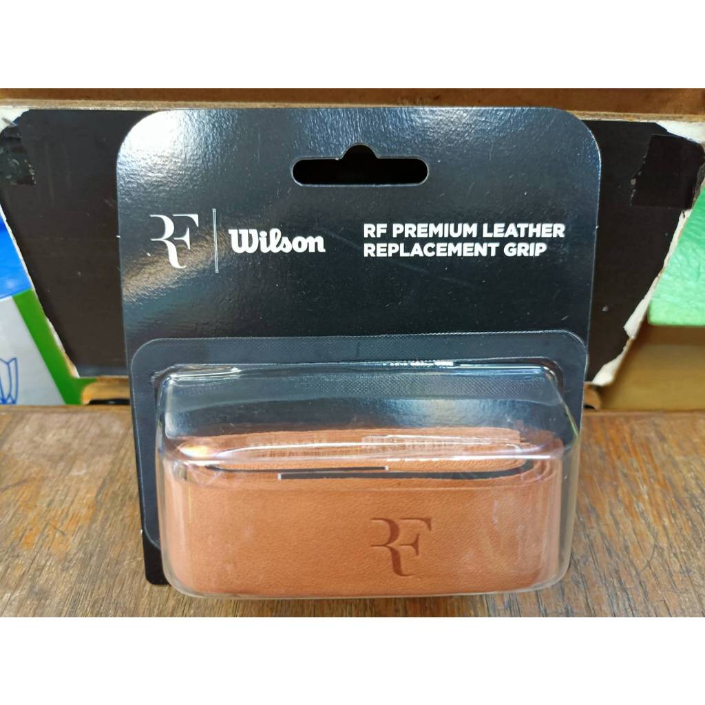 總統網球 Wilson RF LEATHER REPLACEMENT GRIP 網球拍 真皮 底層 握把布 | 蝦皮購物