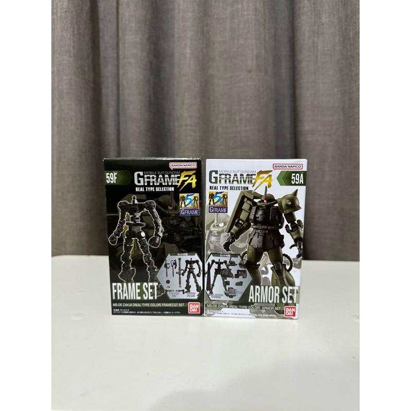 【小卡卡的收藏】萬代 BANDAI G-FRAME FA REAL TYPE 綠薩克 59A+59F | 蝦皮購物
