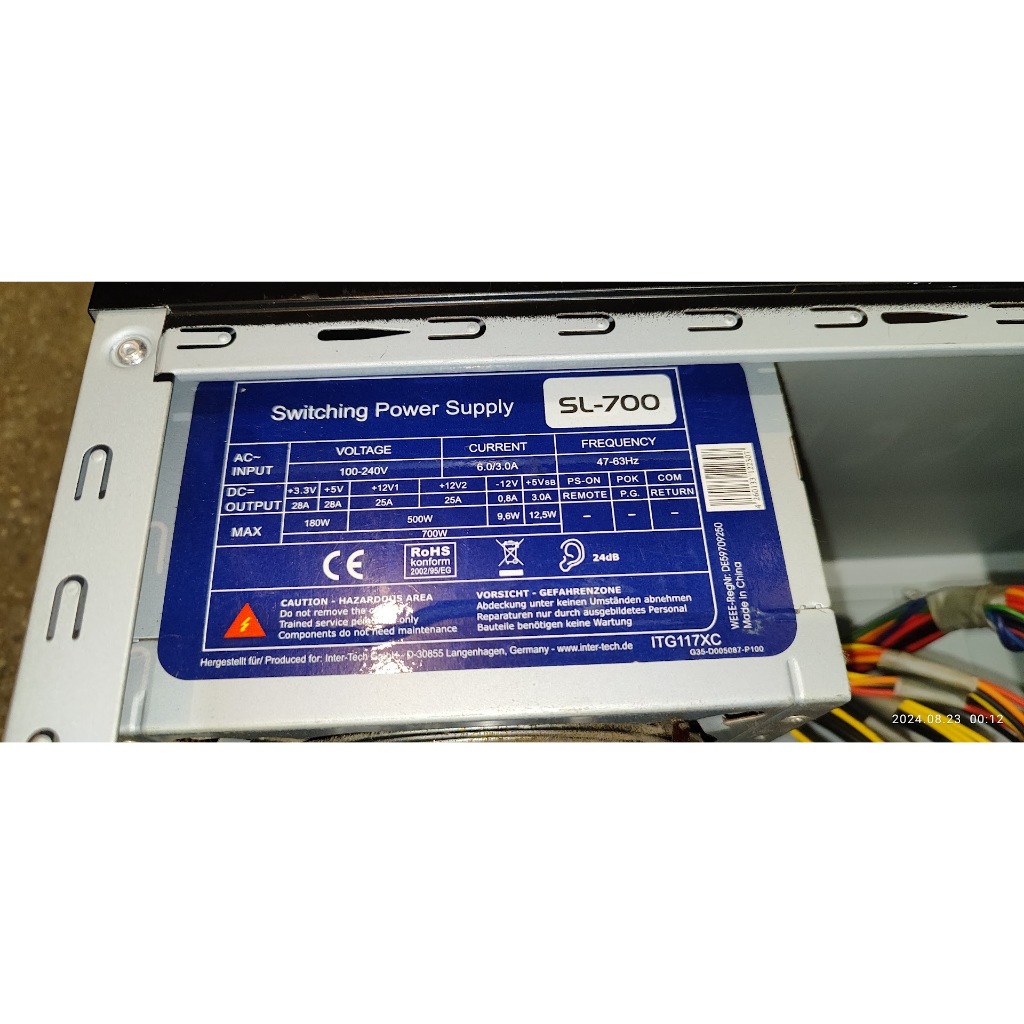 Inter-tech SL700 Plus ATX 700W 電源供應器 power | 蝦皮購物