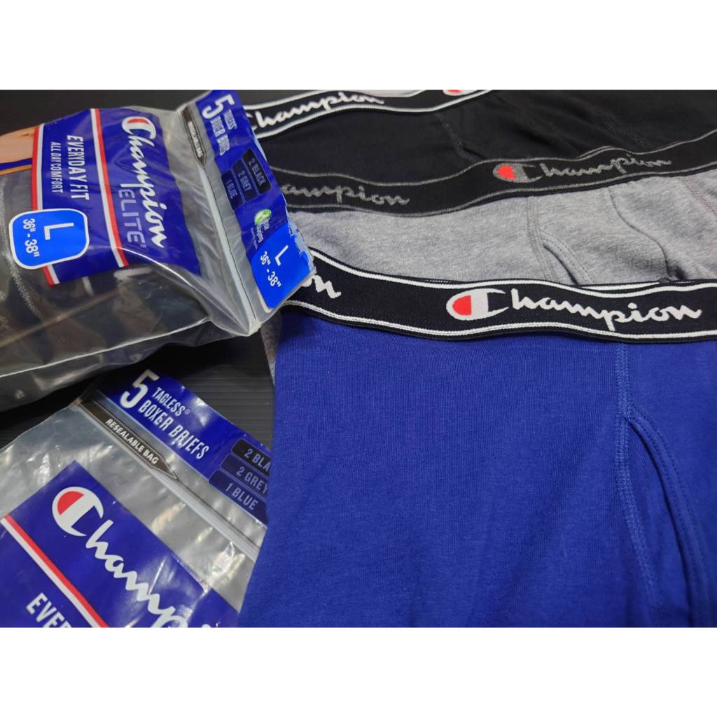 現貨 Champion Elite 5 Boxer Briefs Double Dry™ With X-Temp™ 內褲 | 蝦皮購物