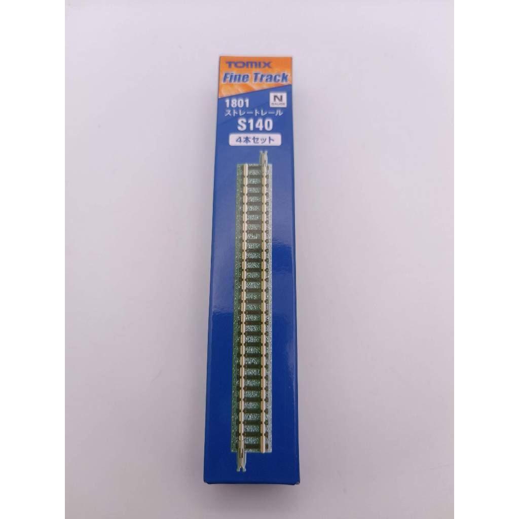 全新/現貨/N規軌道 TOMIX 1801 直線軌道 線路 S140(F) 4隻/盒 | 蝦皮購物