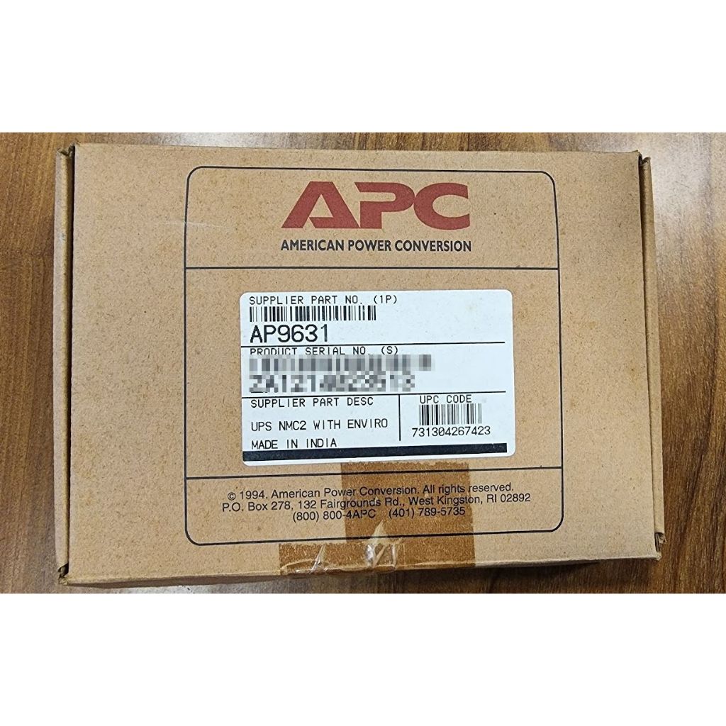 APC 施耐德 AP9631 環境監測功能的UPS網絡卡 含傳感器(AP9335T) | 蝦皮購物