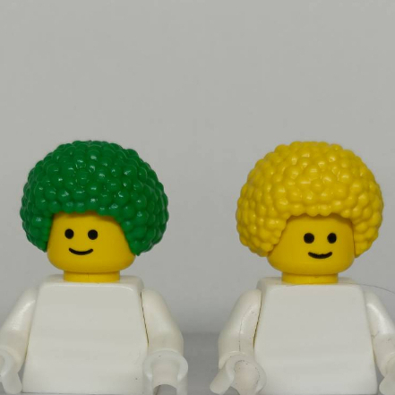 特殊34 頭飾 爆炸頭 小丑 頭髮 綠 黃 亮粉 87995 配件 正版LEGO | 蝦皮購物