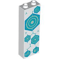 LEGO 6393377 1773 2454 35274 46212 白色 1X2X5 基本磚 高柱 柱子 印刷磚 | 蝦皮購物