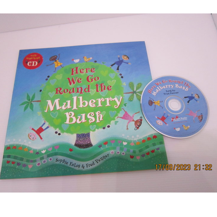 「二手書」 (附CD) Here We Go Round the Mulberry Bush 英文繪本 | 蝦皮購物