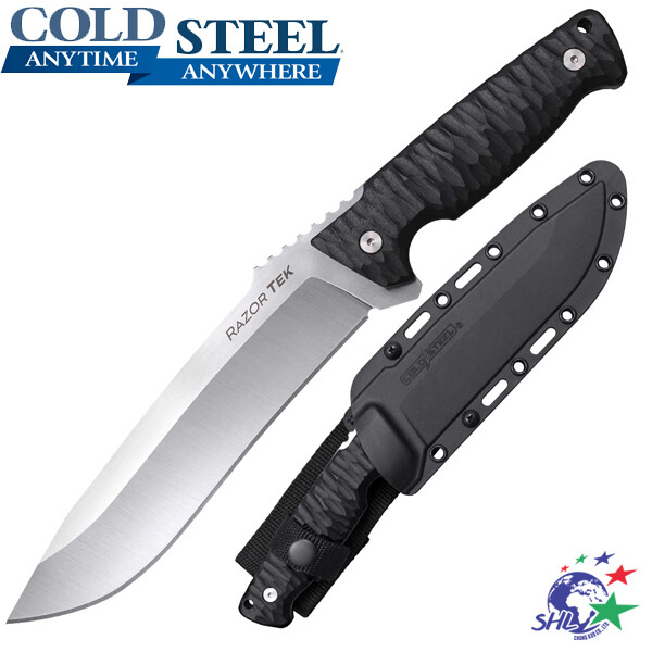 COLD STEEL Razor Tek 4吋黑GFN 柄直刀 -4116鋼 (磨光處理) / FX-4RZR 詮國 | 蝦皮購物