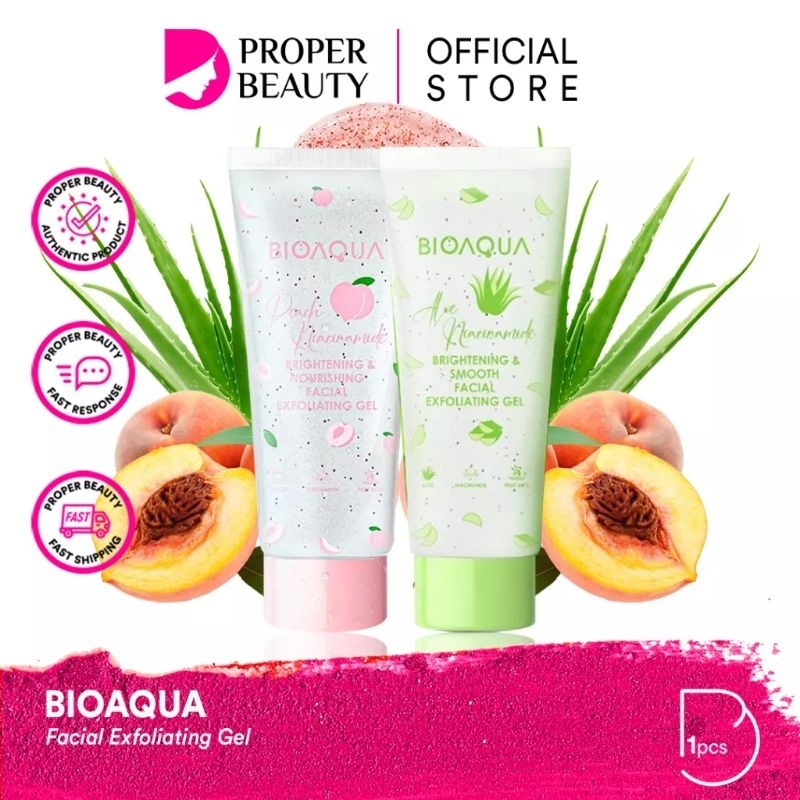 BIOAQUA Facial Scrub Exfoliating Gel 100g | 蝦皮購物