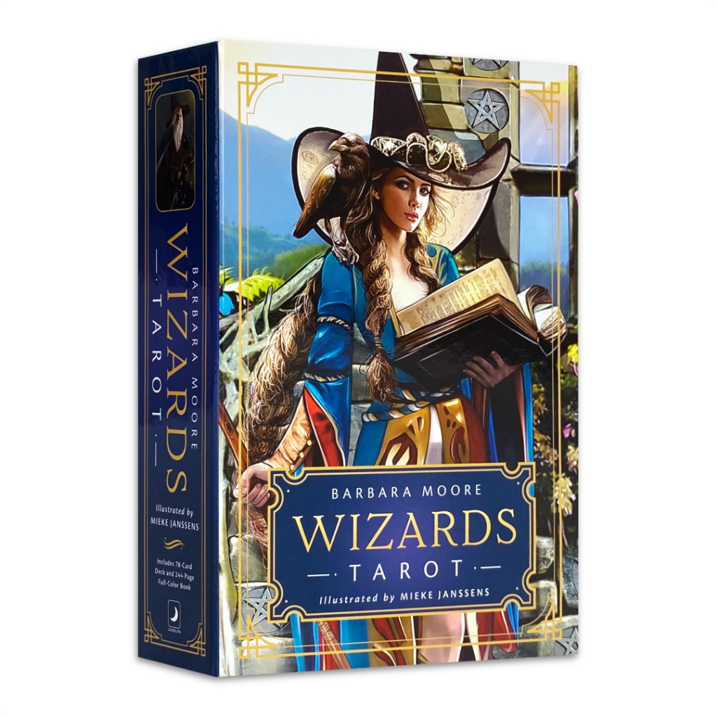 鹿林月亮女巫塔羅,贈中文翻譯｜Llewellyn Wizards Tarot｜78張牌卡，栩栩如生、色彩鮮豔【左西】 | 蝦皮購物