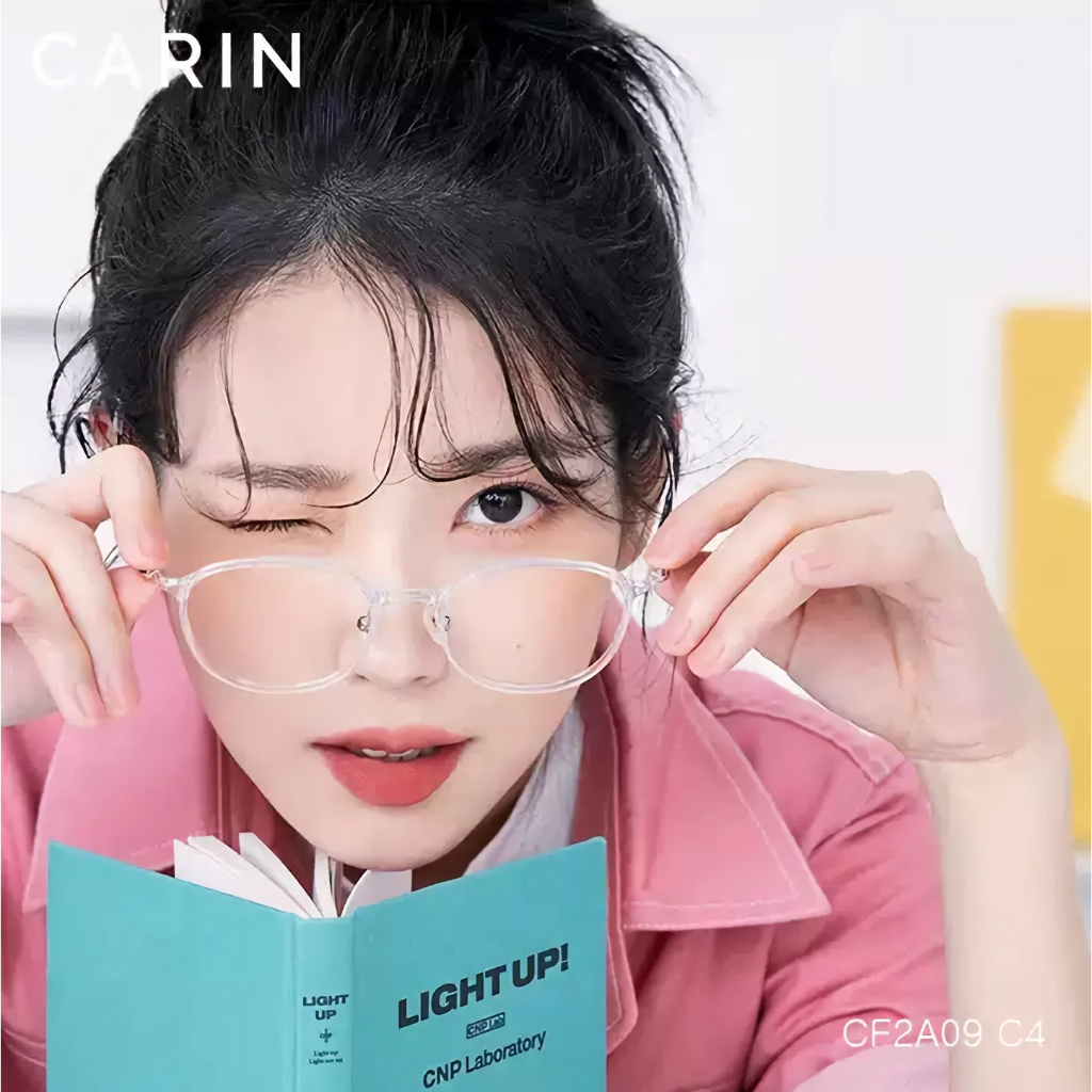 《韓國CARIN眼鏡》軟糖系列 #IU同款 CF2A09 C4 (透明-玫瑰金) | 蝦皮購物