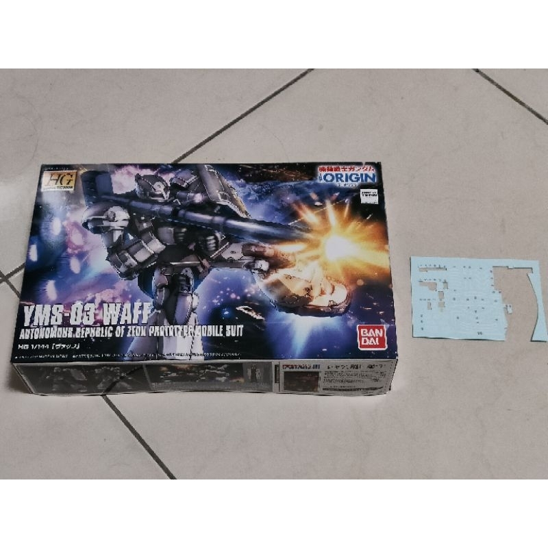The origin HG GTO YMS-03 WAFF 瓦夫 贈雪焰水貼 | 蝦皮購物