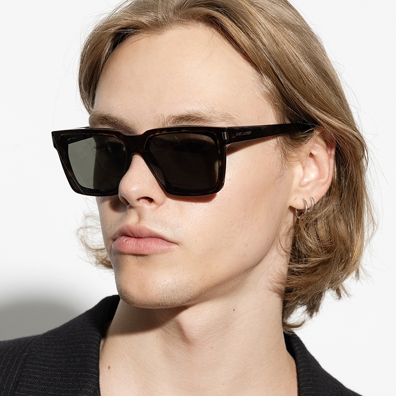 SAINT LAURENT SL610/F 聖羅蘭太陽眼鏡｜潮流復古個性方形大框墨鏡 男生品牌眼鏡框【幸子眼鏡】 | 蝦皮購物