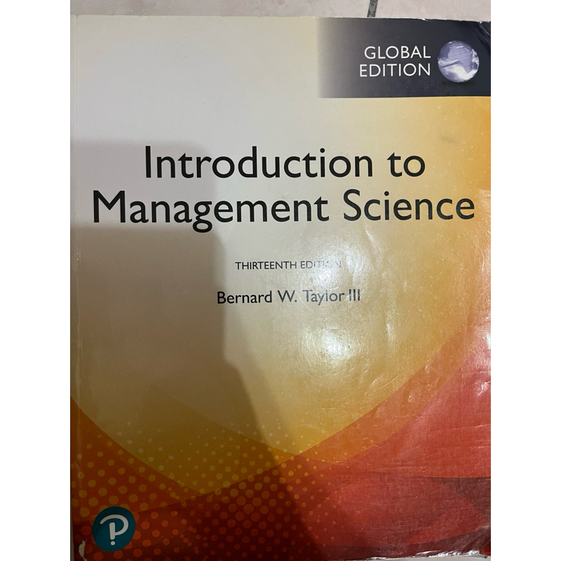 Introduction to management science | 蝦皮購物