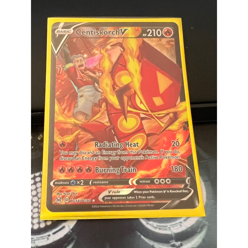 美版 國際版 Pokemon 寶可夢 焚焰蚣 Centiskorch V TG14/TCG30 NM | 蝦皮購物
