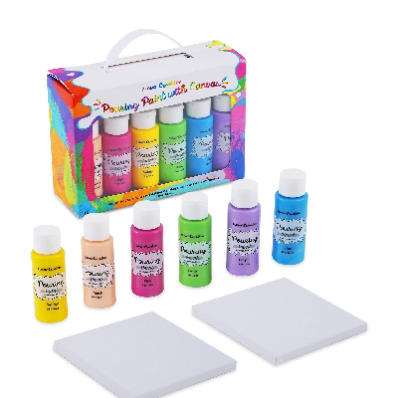 【FLOMO Creative 療癒彩繪系列】6色流動畫布組 | 蝦皮購物