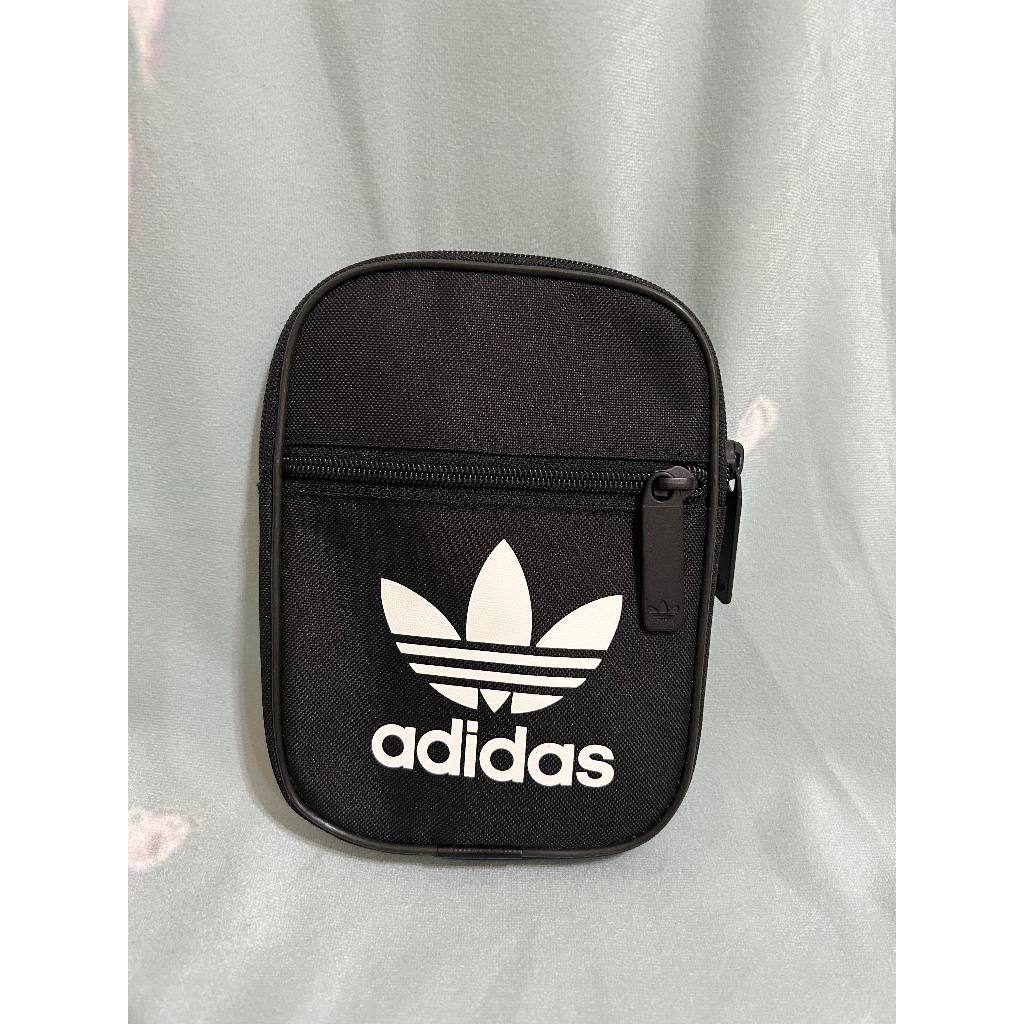 Adidas Trefoil 餅乾包 Bag 黑色 小腰包 愛迪達 側背包 小包 方形包 DV2405 | 蝦皮購物