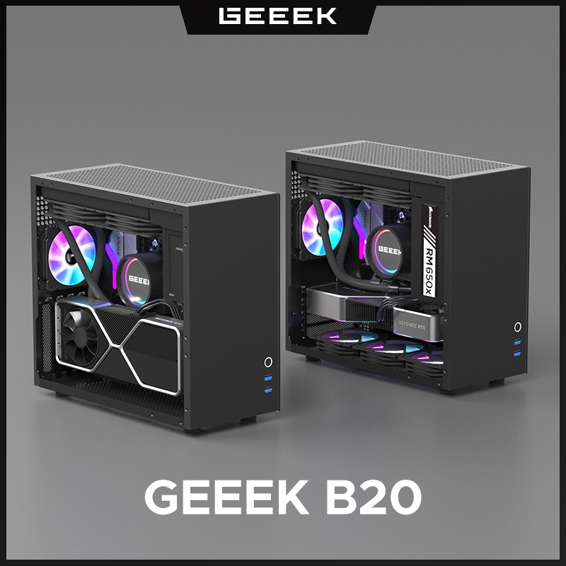 GEEEK B20 Micro-ATX MATX 18.8L 鋁機殼 雙4mm半透明側板 | 蝦皮購物 GEEEK B20 Micro-ATX MATX 18.8L 鋁機殼 雙4mm半透明側板 | 蝦皮購物