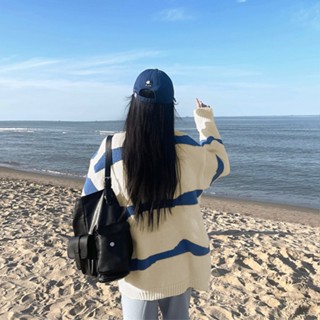 【台灣現貨馬上出貨】女裝 綿羊絨 外套 針織外套 針織衫 秋冬外套 條紋外套 條紋針織外套 DR374【現貨24H】 | 蝦皮購物