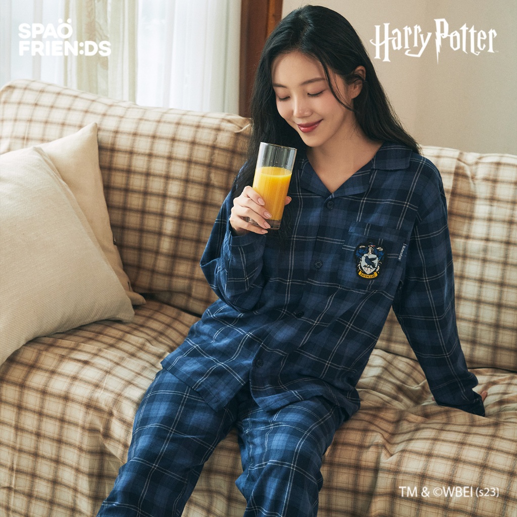 【zz韓國代購🇰🇷】🔥新增新款🔥 SPAO 睡衣派對 長袖 睡衣 睡褲 加絨 保暖 蠟筆小新 哈利波特 | 蝦皮購物