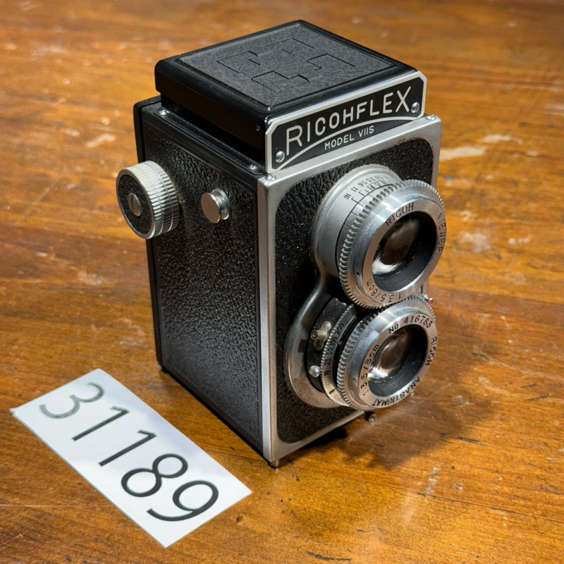 Ricohflex model VII 6x6 中片幅120底片相機，腰平取景，經典造型骨董相機 | 蝦皮購物