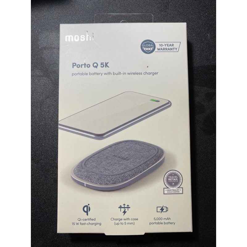moshi Porto Q 5K 無線充電行動電源(充電盤+行動電源) | 蝦皮購物