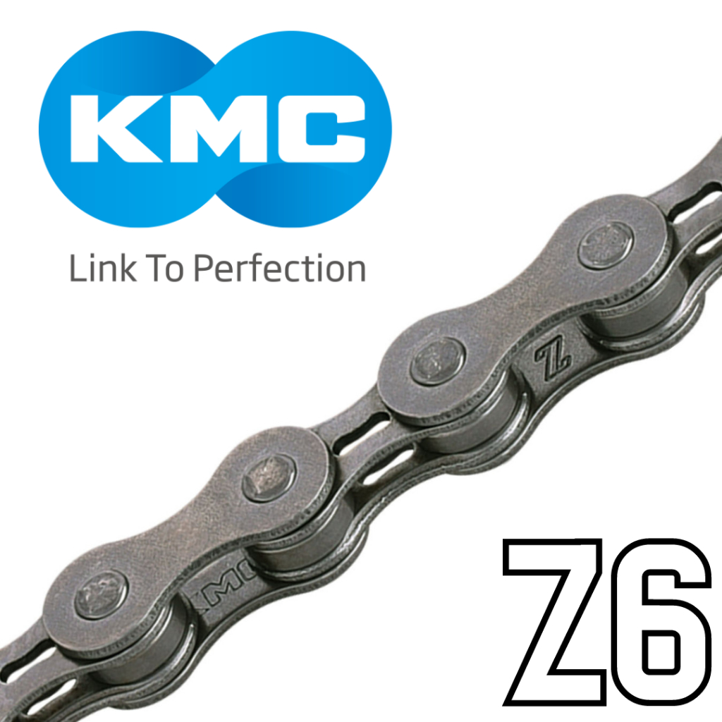 現貨 KMC Z6 高強度中空鍊條 6-7速鏈條 114目 18-21速鏈條 六速 /七速 共用 | 蝦皮購物
