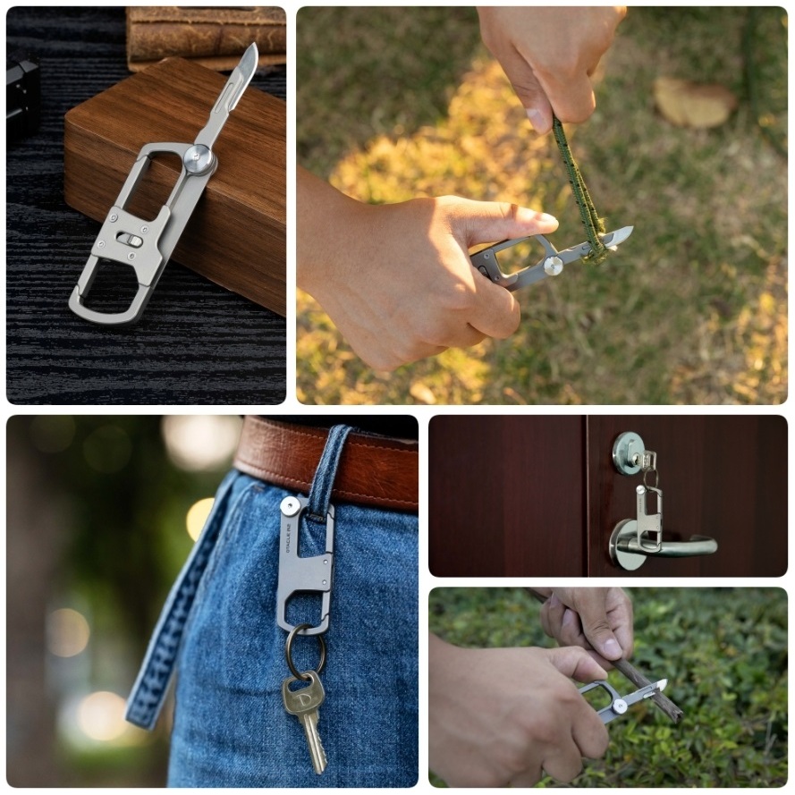 【電筒發燒友】OLIGHT Otacle R2 鈦合金 多功能工具鑰匙扣 鑰匙掛扣 鑰匙小刀 鑰匙圈小刀 EDC | 蝦皮購物