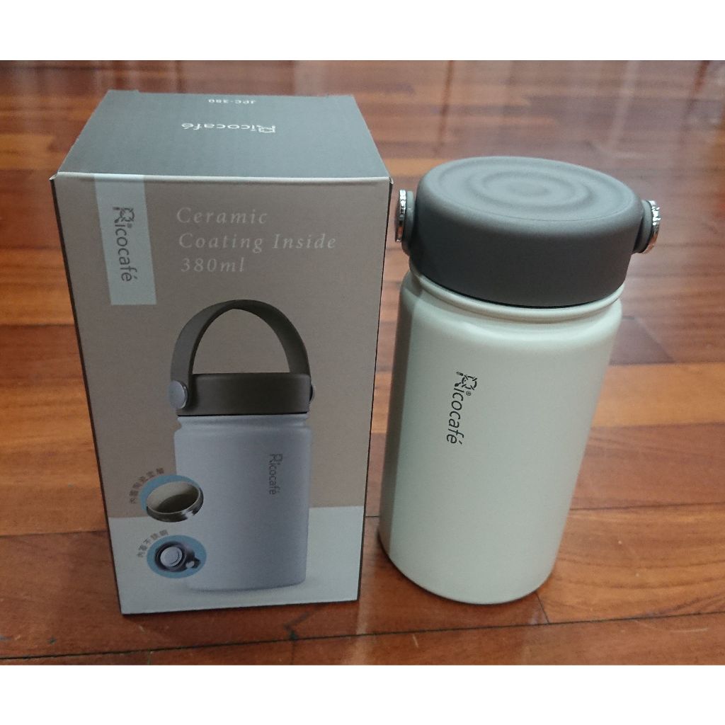 全新 RICO 瑞可陶瓷廣口保溫杯 380ml | 蝦皮購物