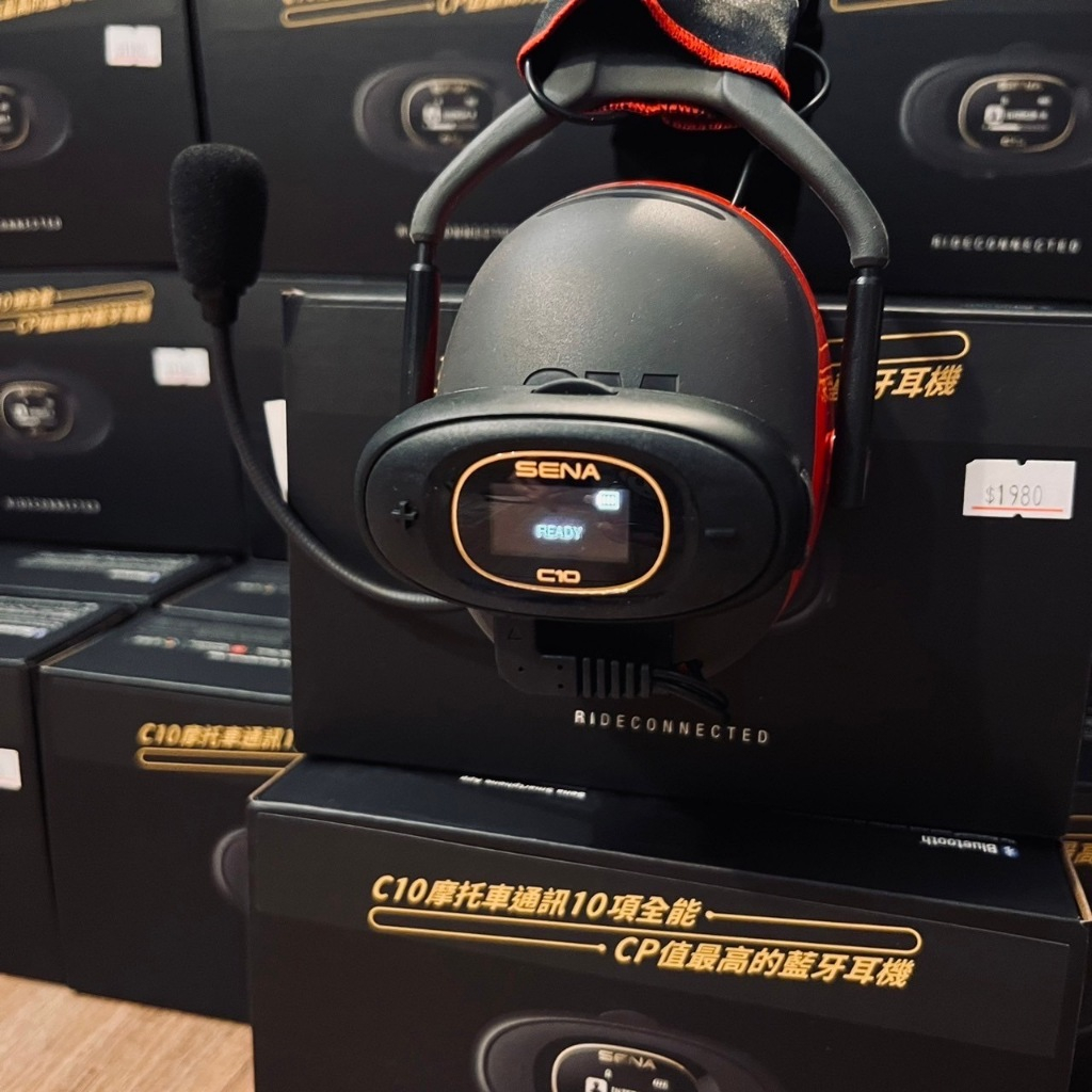 【帽牧屋】美國 SENA C10 十項全能 藍牙通訊系統 重機 騎士部品 四人對講 混音 音樂分享 無線電 現貨 | 蝦皮購物