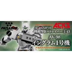 24年5月再販預購【玩具柑仔店】青島 AOSHIMA 1/43 機動警察 AV-98 英格蘭姆 1號機 | 蝦皮購物
