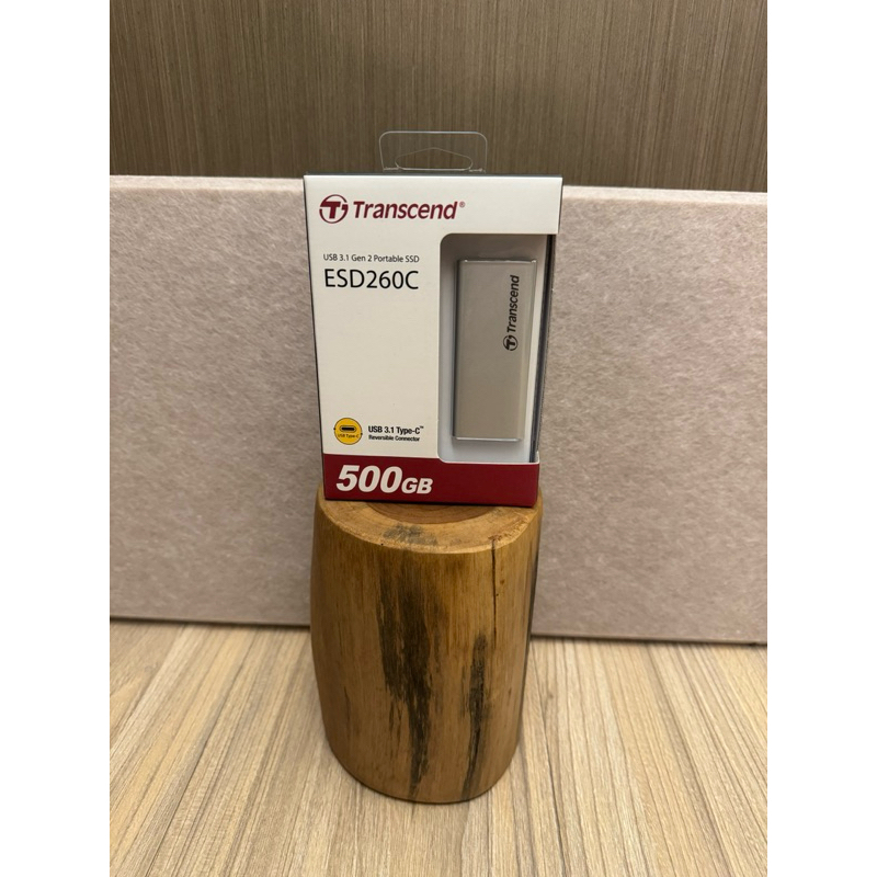 ★輕巧全新（Transcend 創）ESD260C 500GB USB3.1/Type C 雙介面行動固態硬碟 - 銀 | 蝦皮購物