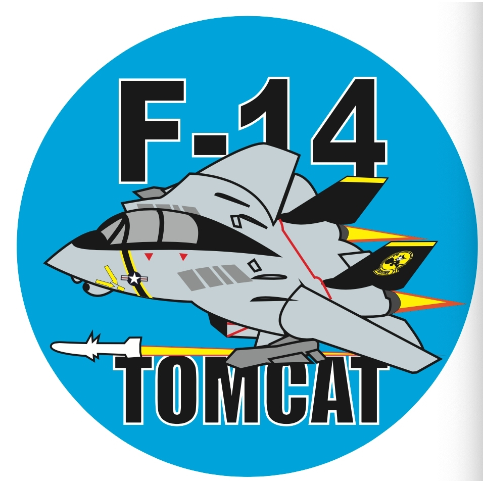 RBF現貨 F-14 7CM STICKER 貼紙 S-C-F14 | 蝦皮購物