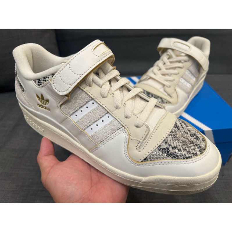 Adidas經典款 Forum 84 Low灰白 蛇紋 全新27cm (FZ6292) | 蝦皮購物