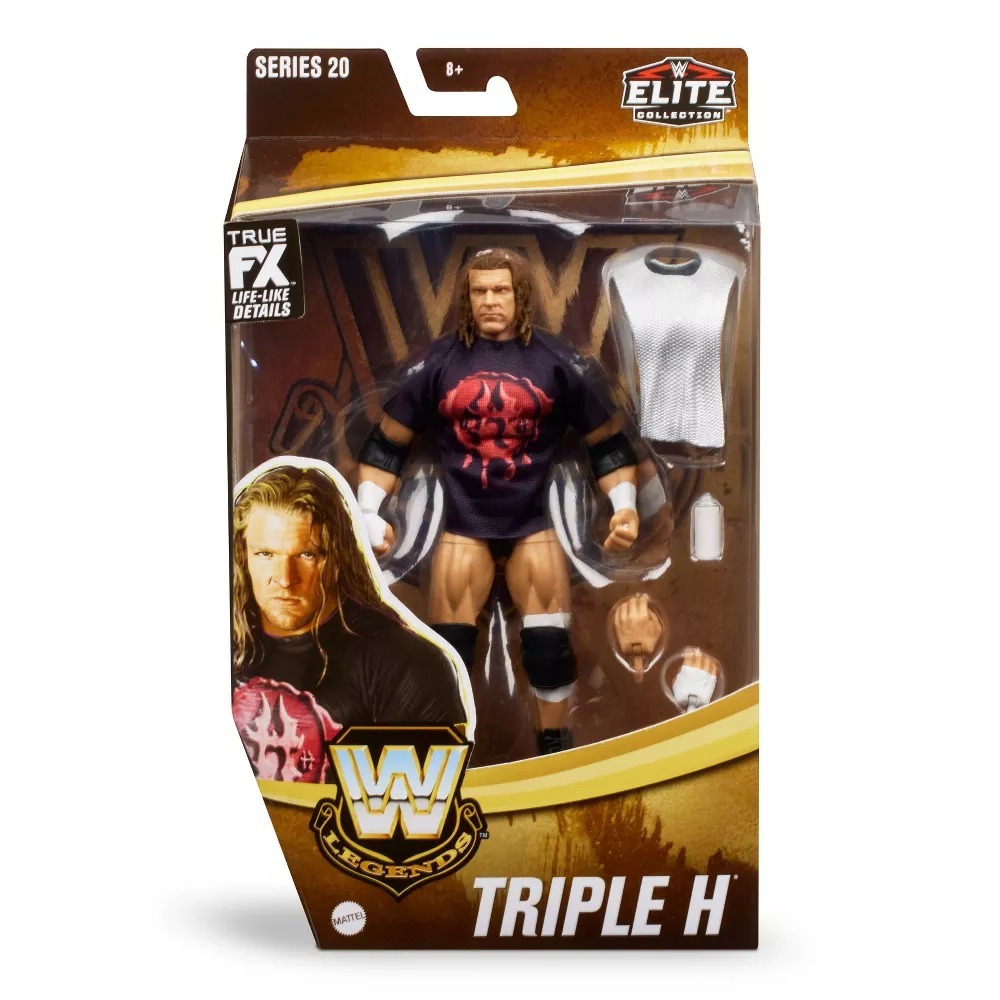 [美國瘋潮]正版WWE Triple H Legends Elite Figure HHH傳奇再現精華版人偶公仔代購 | 蝦皮購物