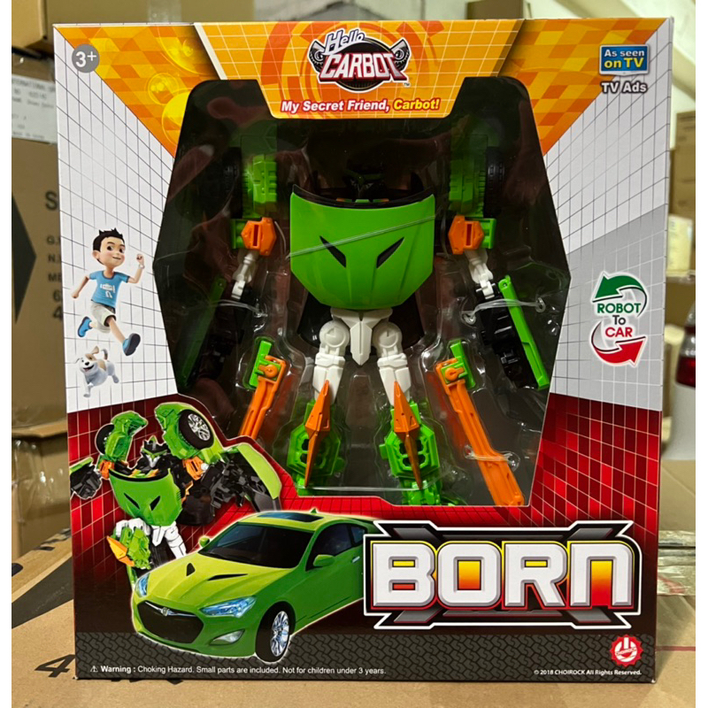 全新 現貨 HELLO CARBOT 衝鋒戰士 伯恩 BORN 變形機器人 絕版品 | 蝦皮購物