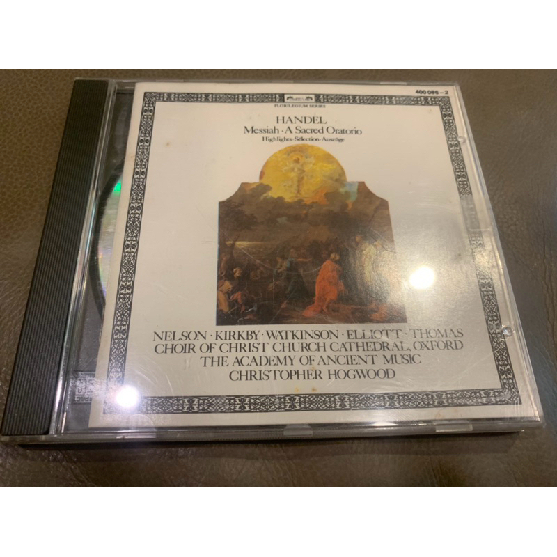 香港CD聖經/Handel韓德爾-神劇Messiah彌賽亞（精選）Hogwood霍格伍德/指揮 舊版老西德版無ifpi | 蝦皮購物