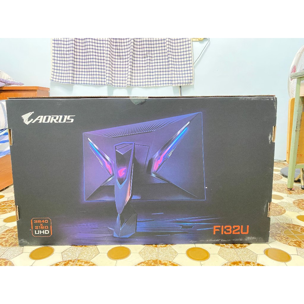 【32型】二手技嘉 AORUS FI32U 1ms/IPS/144Hz/電競/螢幕(9成9新) | 蝦皮購物