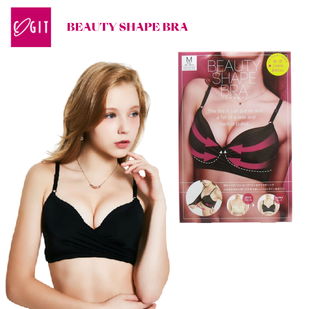 COGIT BEAUTY SHAPE BRA 24小時著用調整型內衣 M 黑【JE精品美妝】 | 蝦皮購物