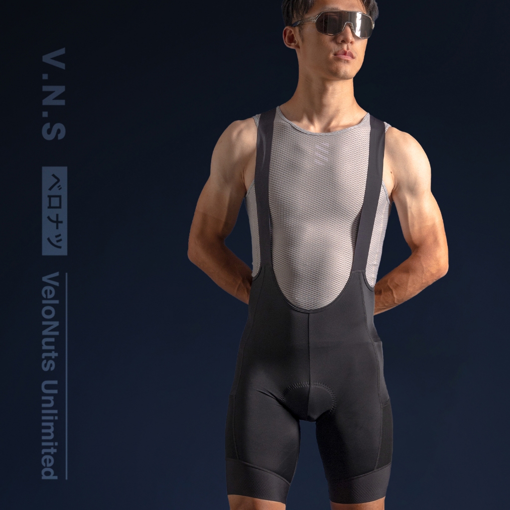 【VM.Plus】VNS陣羽吊帶短褲-黑(男) 短車褲 男款 自行車車褲/ 剩 3XL尺寸 | 蝦皮購物