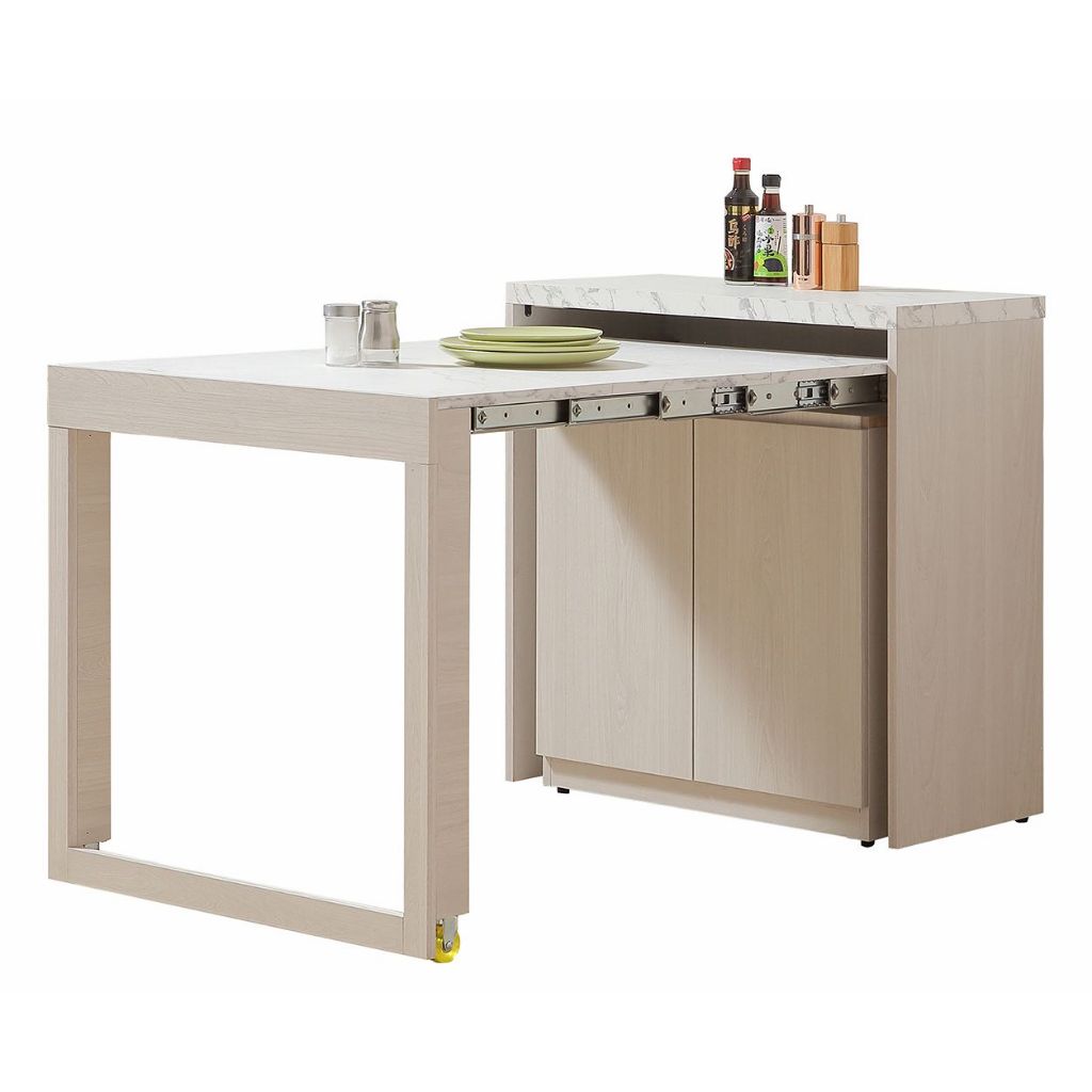 板橋區家具，W807-3 蘿拉2.65尺伸縮功能桌餐櫃(下座)，大台北都會區免運費 | 蝦皮購物